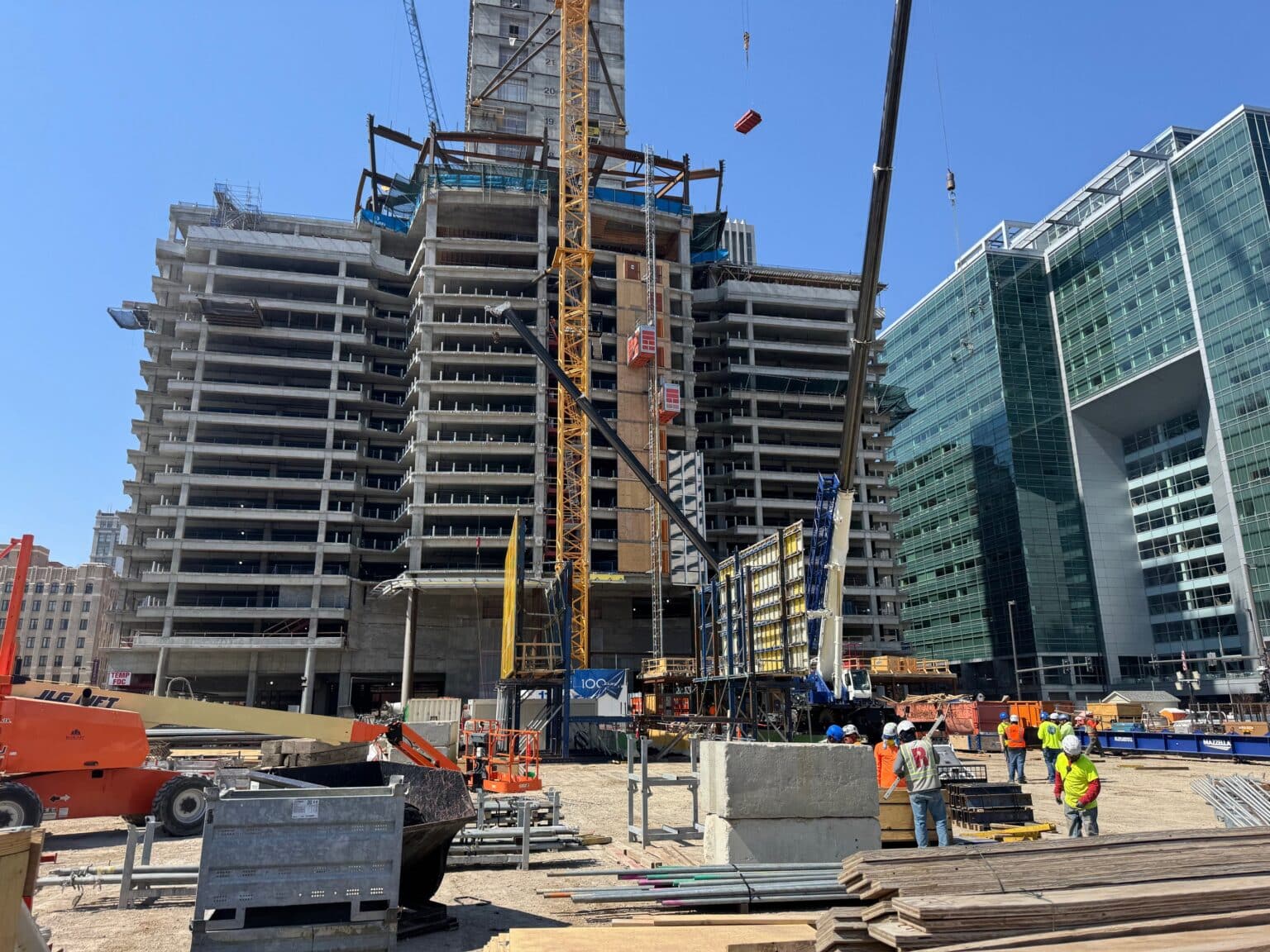 Glass Installation Begins on Project Beacon, Downtown Omaha's Iconic ...